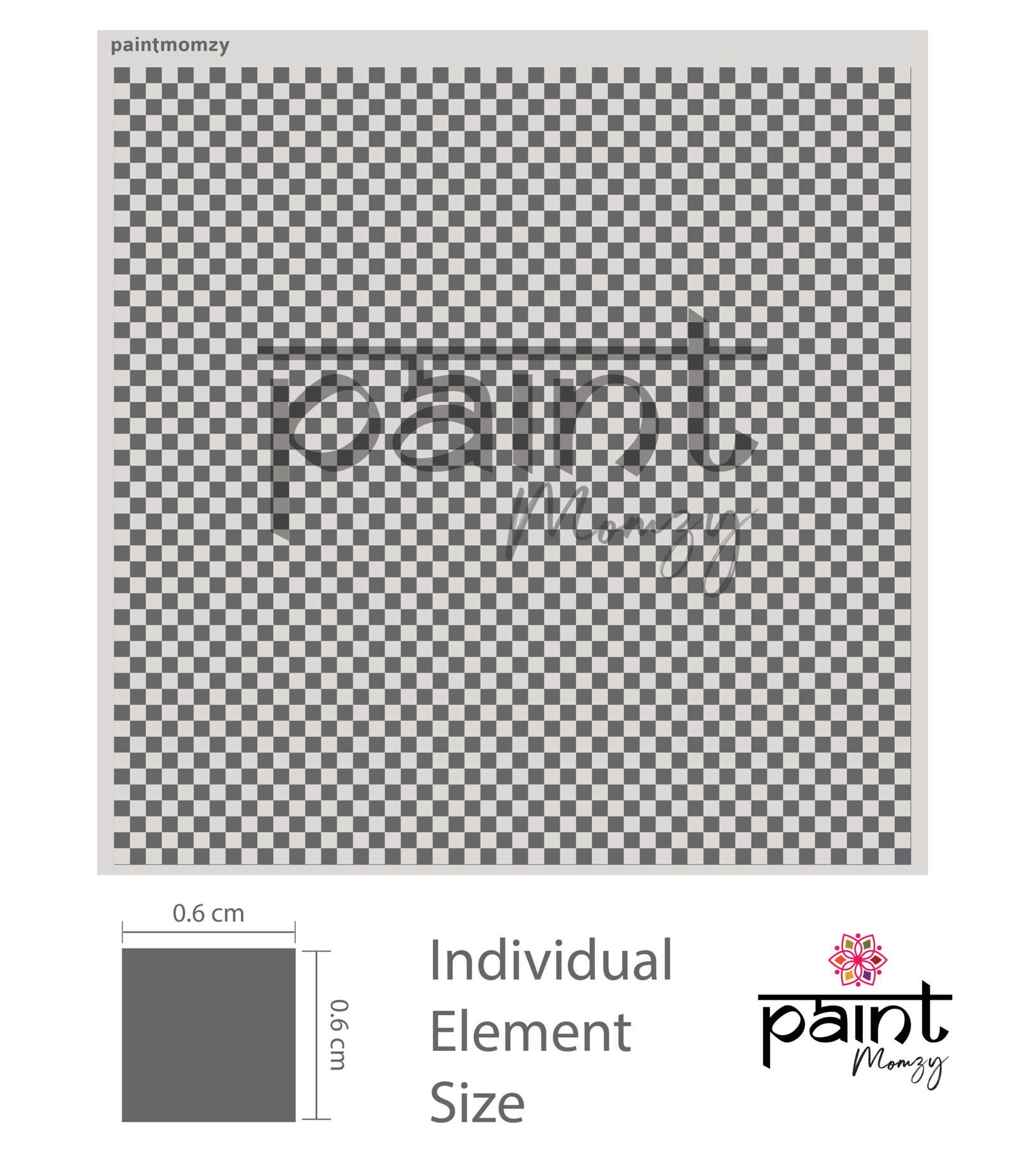 Classic Chequered Stencil - Paintmomzy